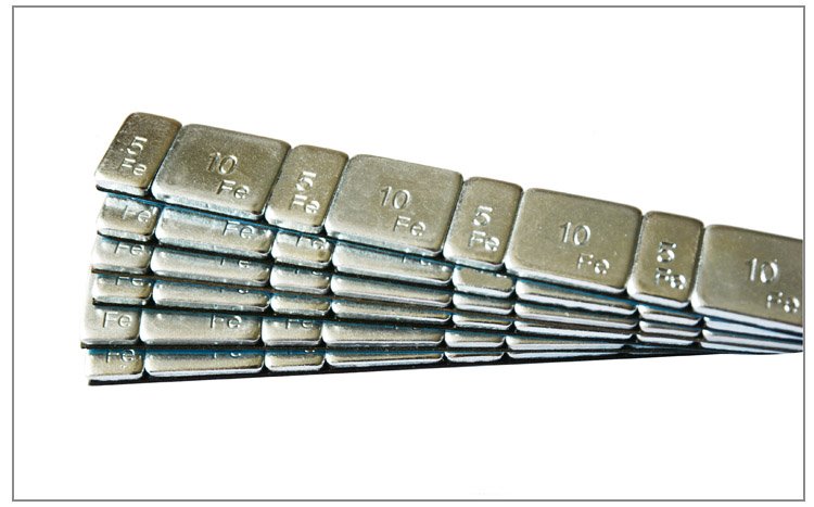 Fe stick on wheel weights 5+10g
