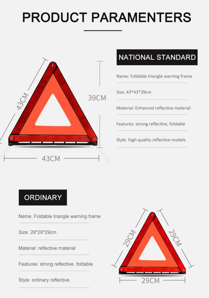Triangle warning framework, Auto tools